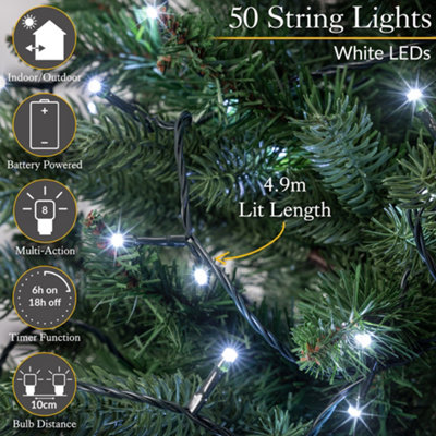 Christow Christmas Battery Powered LED String Lights