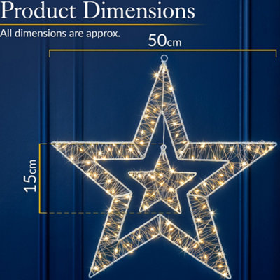 Christow Christmas Micro LED Battery Operated Star Light