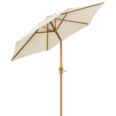 Christow Wood Effect Parasol UV Canopy
