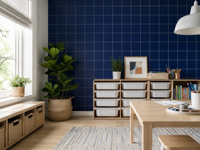 Chromara Blue Gloss Ceramic Wall Tiles (380 Pack- 10 Box- 8.3m2 ...