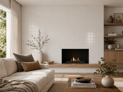 Chromara Diamond White Gloss Ceramic Wall Tiles (380 Pack- 10 Box- 8 ...