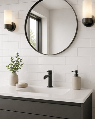Chromara Diamond White Gloss Ceramic Wall Tiles (500 Pack- 10 Box- 9 ...
