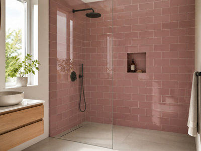 Chromara Quartz Pink Gloss Ceramic Wall Tiles (1000 Pack- 20 Box- 19 ...