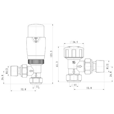 Chrome Bathroom Straight Heated Towel Rail Radiator 400 x 1800 & Angled ...