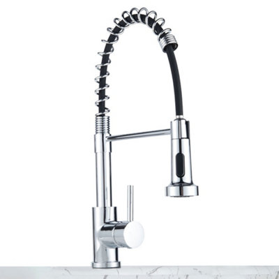 Chrome Commercial Swivel Pull out Kitchen Tap Mixer Tap Faucet