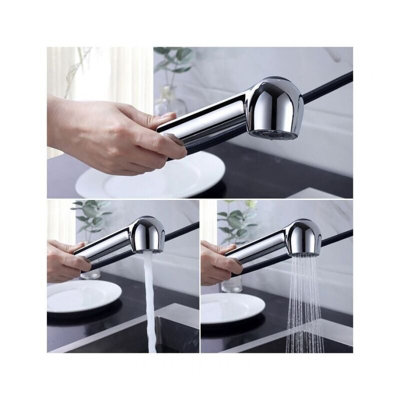 Chrome Faucet Sprayer Sink Shower with 2 Spray Types Shower Head for ...