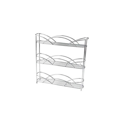 Chrome Free Standing 3 Tier Table Top Spice Rack