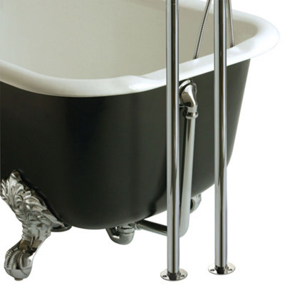 Chrome Freestanding Standpipes Legs Shrouds For Traditional Bath Taps ...
