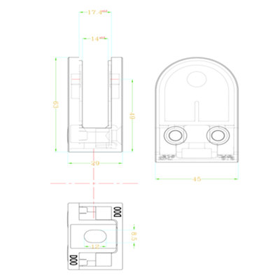 Chrome Glass Staircase / Balustrade Clamp - Suitable for 10mm Glass
