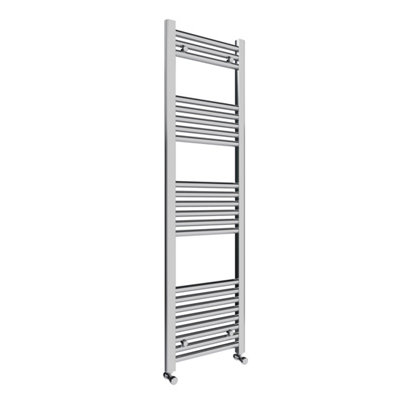 Chrome Heated Towel Rail Radiator 600x1400mm with Dual Fuel Manual ...