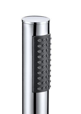 Chrome Pencil Style Single Function Shower Head Rub Clean Nozzles 1/2" BSP