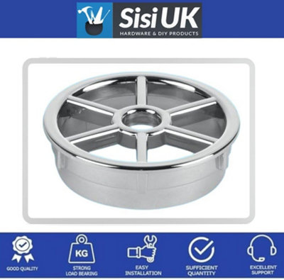 Chrome Removable Shower Waste Grid Fits 1.5" Shower Trap Replacement ...