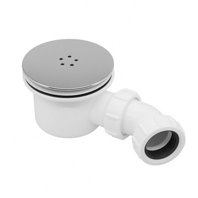 Chrome Shower Trap, 90mm Easy Clean Enclosure Tray Waste Trap, Shower ...