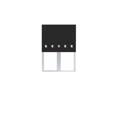 CHROME SQUARE EYELET EDGE ROLLER BLIND BLACK BLINDS 60 CM X 160 CM