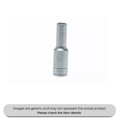Chrome Vanadium Deep Sockets 1/2" Drive Metric, 12 Point, 13MM Pack Qty 1