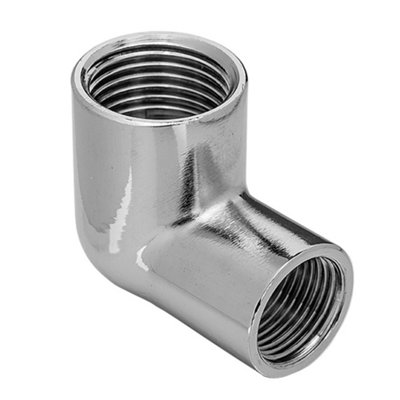 Chromed Brass Elbow 1/2 x 3/8 BSP Female Reducing Bush Adapter Thread ...
