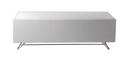 Chromium TV-Stand with 1 Flap White CRO2-1200CPT-WH