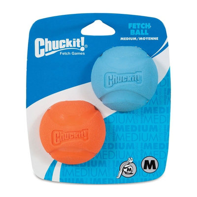 Chuckit Fetch Ball Dog Toy 6 cm Medium 2Piece