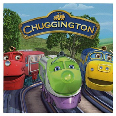 Chuggington Logo Napkins (Pack of 20) Multicoloured (One Size)