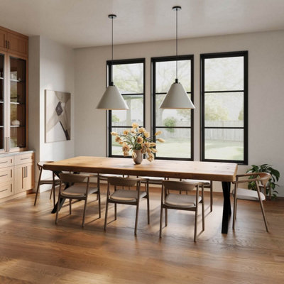 Chunky Rustic Dining Table Chunky X Legs