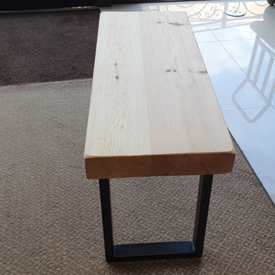 Chunky & Sturdy Bench - Grey Wash