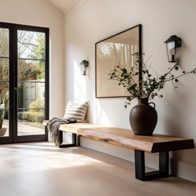 Chunky & Sturdy Bench - Mid Oak