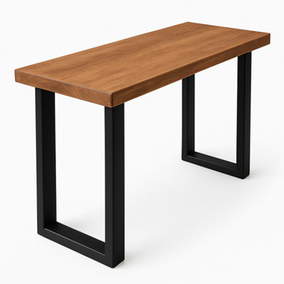 Chunky & Sturdy Breakfast Bar - Mid Oak