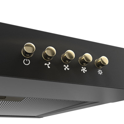 CIARRA 60cm Slim Cooker Hood Under Cabinet CBCB6903D-B