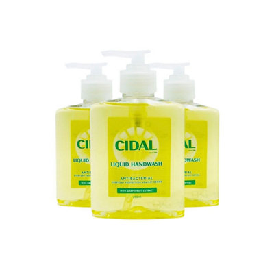 Cidal Antibacterial Liquid Handwash Grapefruit Extract 250ML (Pack of 3 ...