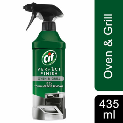 Cif Perfect Finish Oven & Grill 100% Grease Removal Spray 435ml, 6Pk
