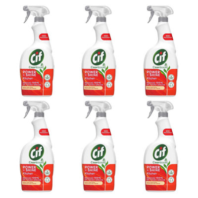 Cif Power & Shine Kitchen Spray 700ml x 6 | DIY at B&Q