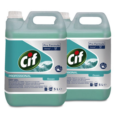 Cif Professional Oxy-Gel All Purpose Cleaner Ocean 5L Pack of 2