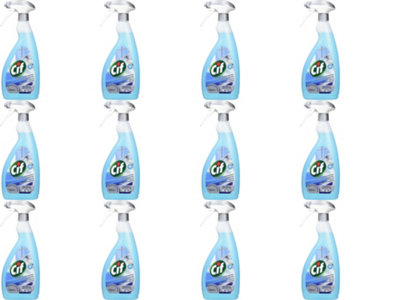 Cif Professional Window & Multi Surface Cleaner Spray 750ml (Pack of 12 ...