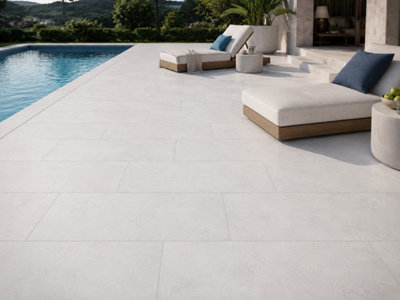 Cimento Bone Matt Outdoor Floor Tiles (40 Pack - 5 Box - 7.05m2 ...