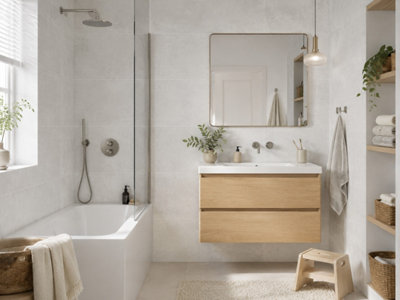 Cimento Bone Matt Wall Tiles (60 Pack - 15 Box - 21.3m2 Coverage ...