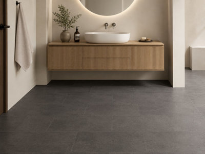 Cimento Graphite Matt Floor Tiles (160 Pack - 20 Box - 28.2m2 Coverage ...