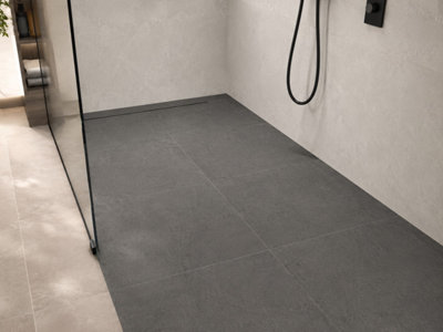 Cimento Graphite Matt Floor Tiles (4 Pack - 1 Box - 1.42m2 Coverage ...