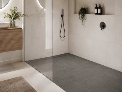 Cimento Graphite Matt Floor Tiles (40 Pack - 5 Box - 7.05m2 Coverage ...