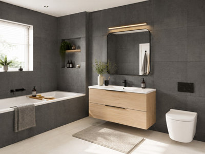 Cimento Graphite Matt Wall Tiles (20 Pack - 5 Box - 7.1m2 Coverage ...