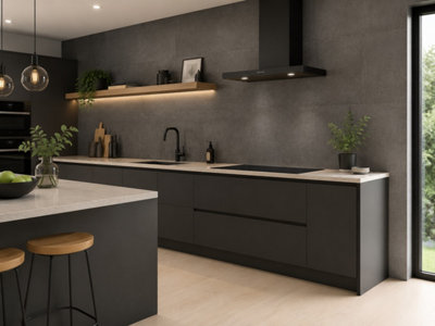 Cimento Graphite Matt Wall Tiles (20 Pack - 5 Box - 7.1m2 Coverage ...