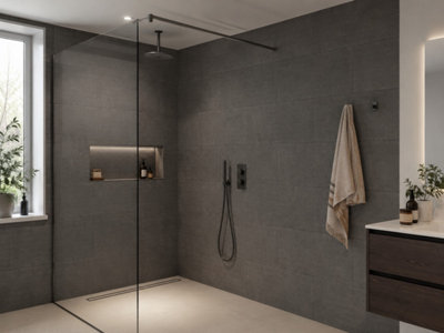 Cimento Graphite Matt Wall Tiles (40 Pack - 20 Box - 28.4m2 Coverage ...