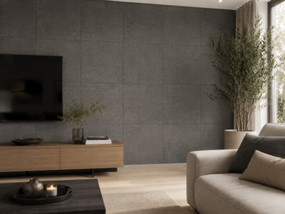 Cimento Graphite Matt Wall Tiles (80 Pack - 20 Box - 28.4m2 Coverage ...