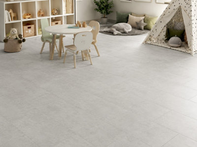 Cimento Grey Matt Floor Tiles (20 Pack - 10 Box - 14.2m2 Coverage ...