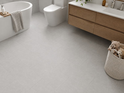 Cimento Grey Matt Floor Tiles (20 Pack - 10 Box - 14.2m2 Coverage ...