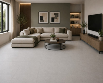 Cimento Grey Matt Floor Tiles (40 Pack - 10 Box - 14.2m2 Coverage ...