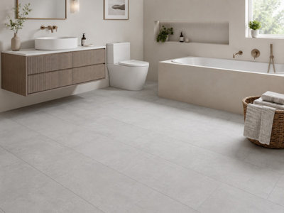 Cimento Grey Matt Floor Tiles (40 Pack - 5 Box - 7.05m2 Coverage ...