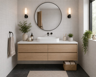 Cimento Grey Matt Wall Tiles (40 Pack - 10 Box - 14.2m2 Coverage ...