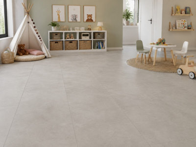 Cimento Taupe Matt Floor Tiles (20 Pack - 10 Box - 14.2m2 Coverage ...