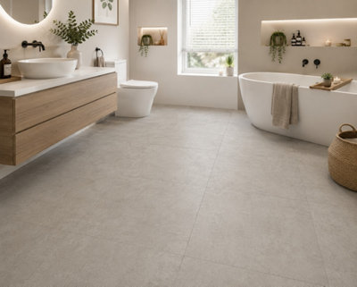 Cimento Taupe Matt Floor Tiles (60 Pack - 15 Box - 21.3m2 Coverage ...