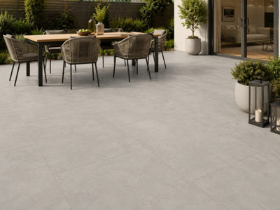 Cimento Taupe Matt Outdoor Floor Tiles (6 Pack - 3 Box - 4.26m2 ...